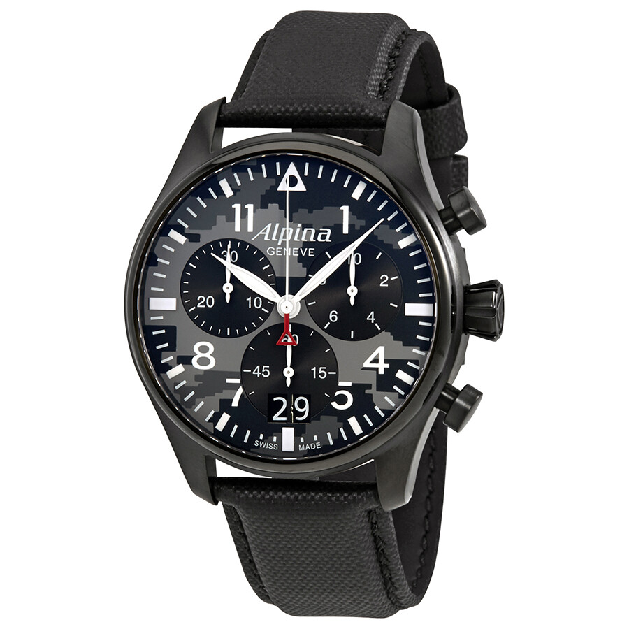 Alpina Startimer Chronograph Camouflage Dial Men's Watch AL ...