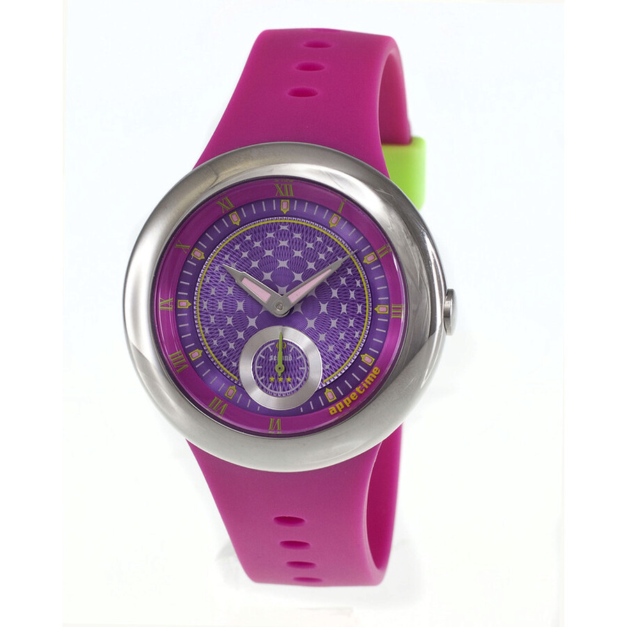 Appetime Remix Hot Pink Dial Hot Pink Polyurethane Ladies Watch ...