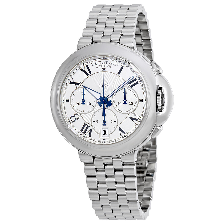 Bedat No. 8 Automatic Chronopgraph Silver Dial Unisex Watch 830011101 ...
