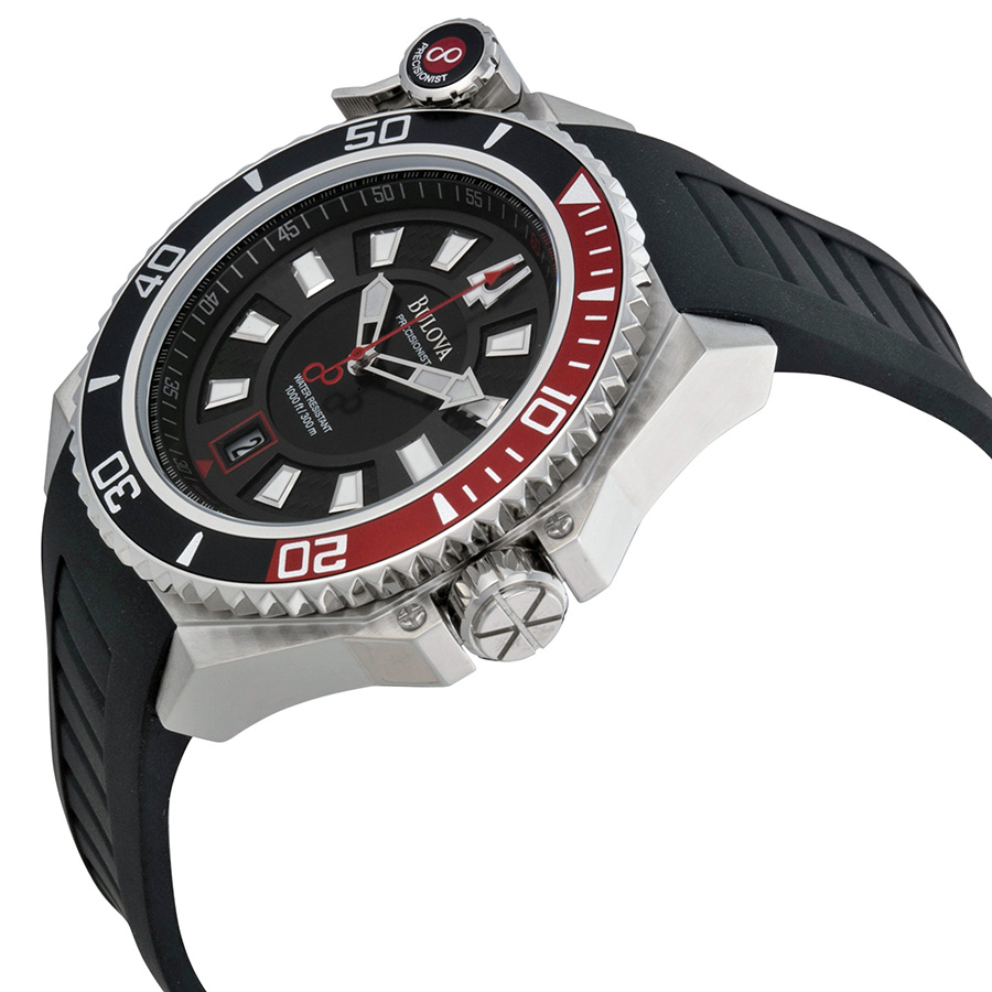 Bulova Precisionist Catamount Black Dial Men's Watch 98B166 ...