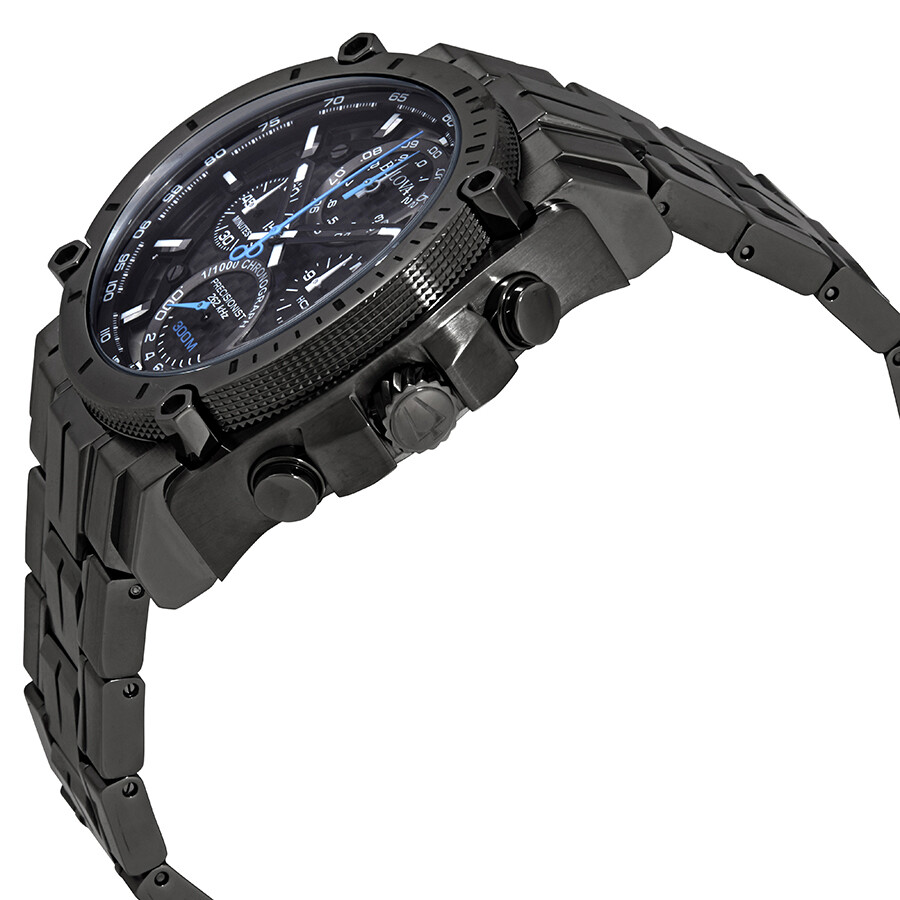 Bulova Precisionist Chronograph Black Dial Men's Watch 98B229 ...