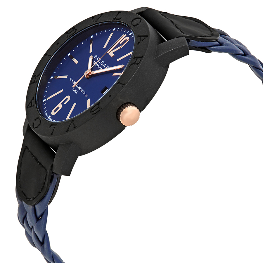 Bvlgari Blue Dial Automatic Men's Watch 102634 - Bvlgari-Bvlgari ...