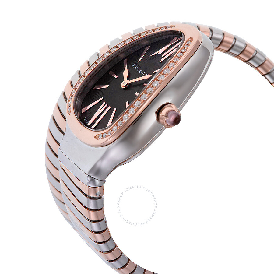 Bvlgari Serpenti Tubogas Black Opaline Dial Quartz Ladies Watch 102098 ...