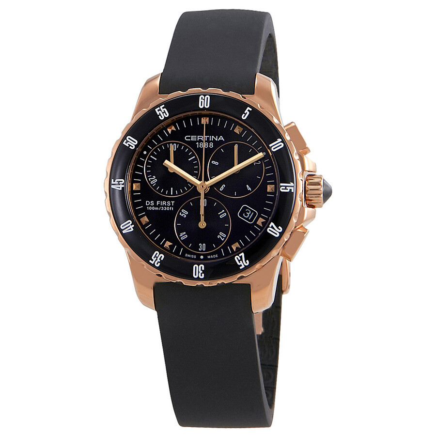 Certina DS First Lady Ceramic Chronograph Ladies Watch C0142173705100 ...