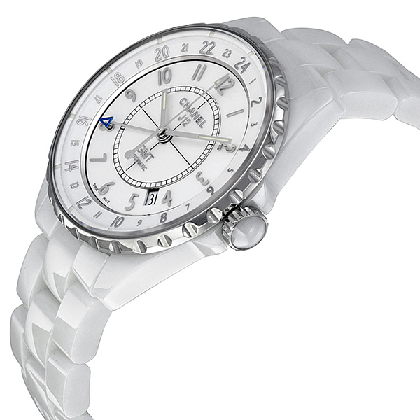 Chanel J12 Automatic GMT White High-Tech Ceramic Ladies Watch H3103 ...