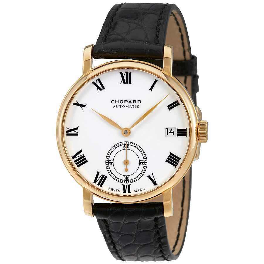 Chopard Classic Manufacture White Dial 18K Yellow Gold Automatic Men's ...