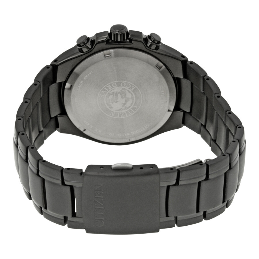 Ctizen Eco Drive Chronograph Black Dial Titanium Men's Watch CA0265-59E ...