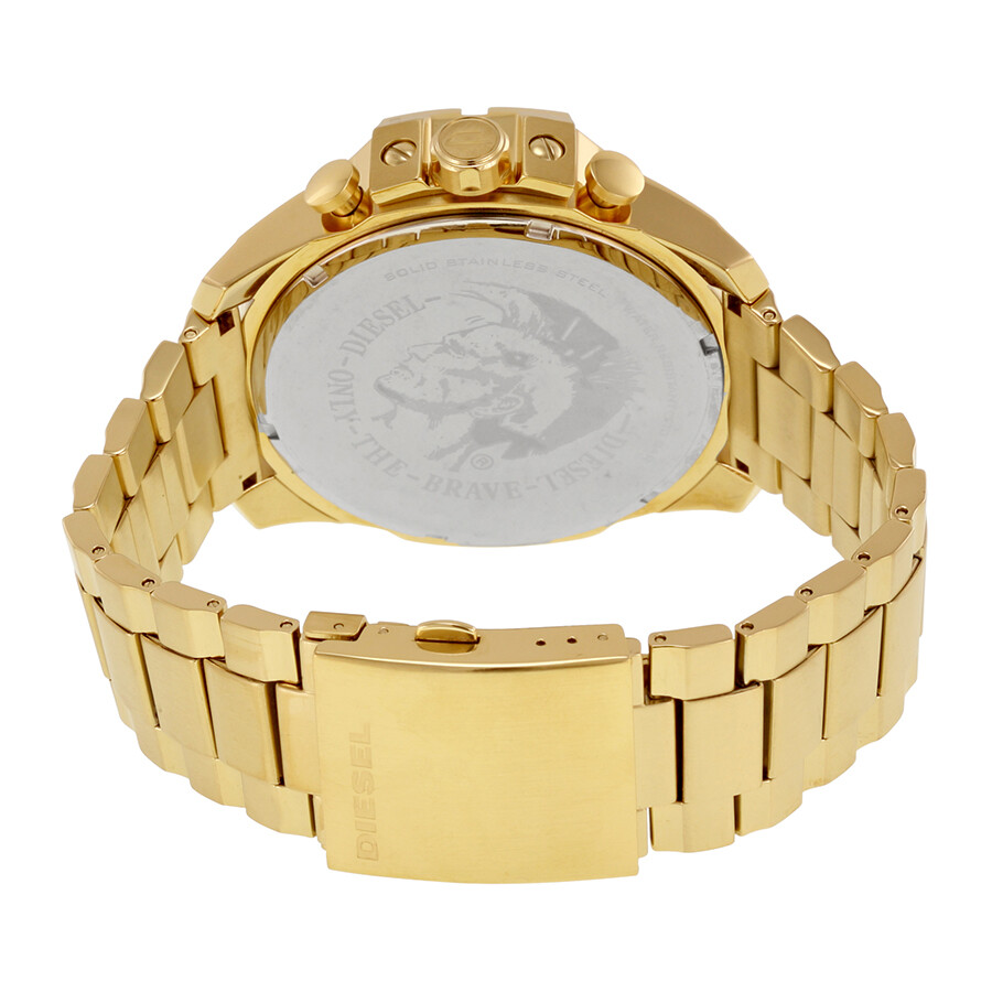 Diesel Mega Chief Chronograph Champagne Dial Men's Watch DZ4360 ...