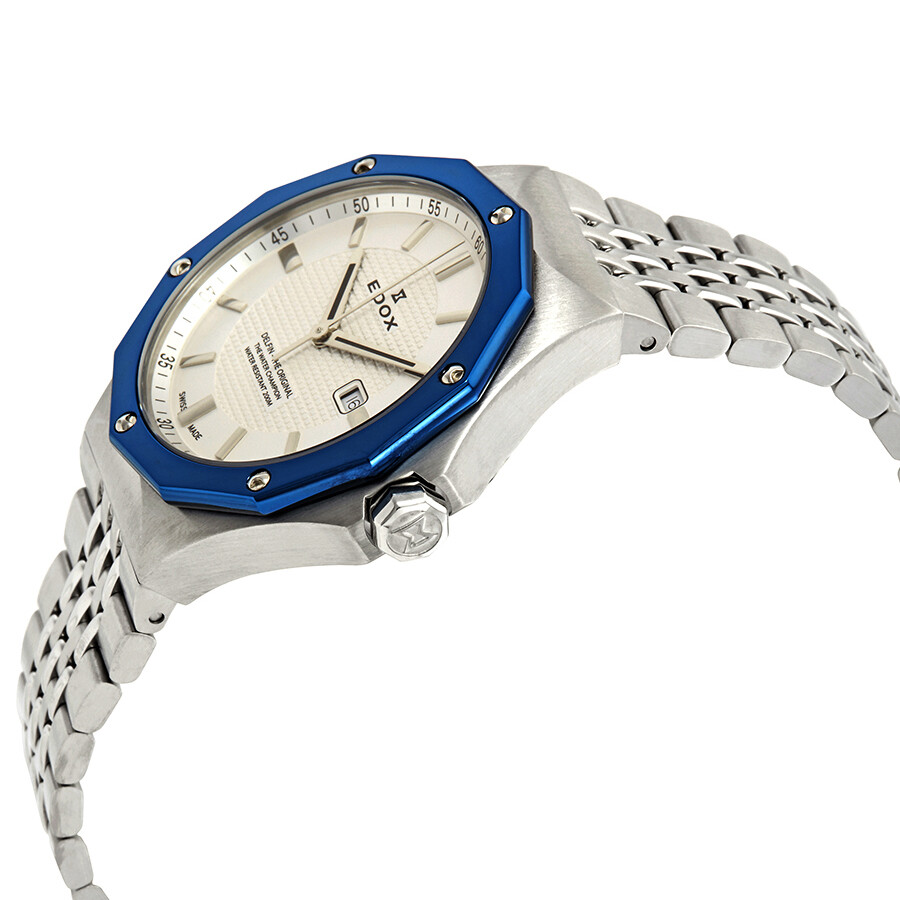 Edox Delfin Silver Dial Ladies Watch 54004 3BUM AIN - Edox - Watches ...