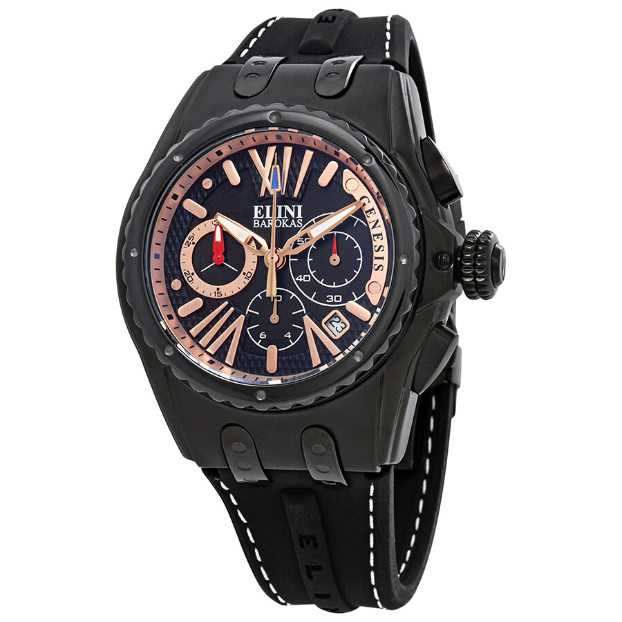 Elini Barokas Genesis Chronograph Men's Watch ELINI-20008-BB-01-RA ...