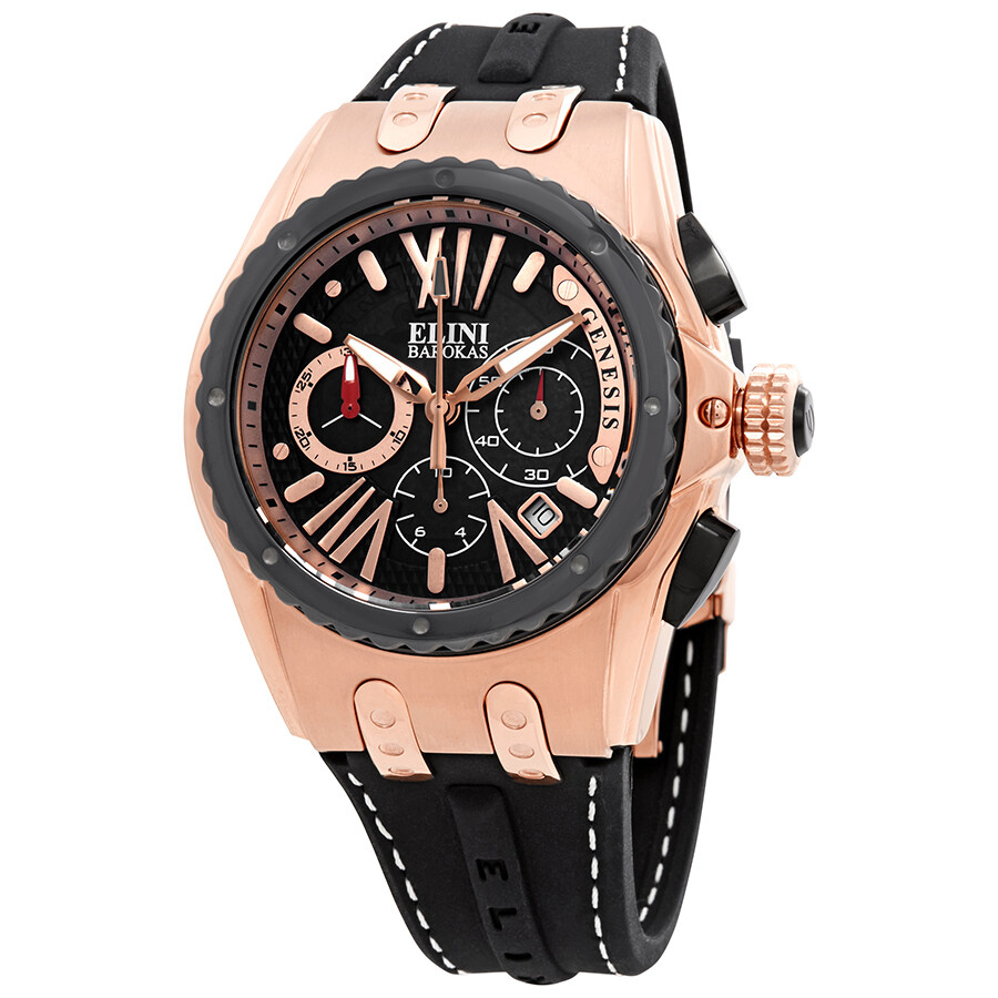 Elini Barokas Genesis Chronograph Men's Watch ELINI-20008-RG-01-BB ...