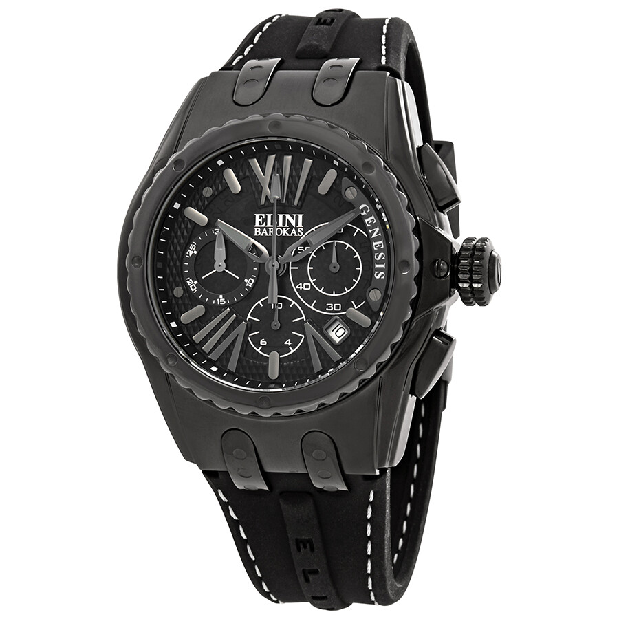 Elini Barokas Genesis Vision Chronograph Men's Watch ELINI-20008-BLK ...