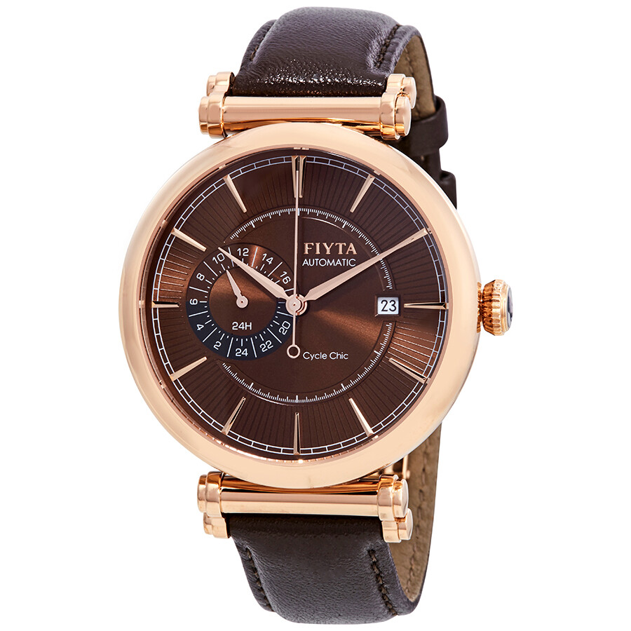 Fiyta IN Automatic Brown Dial Men's Watch GA850001.PSR - Fiyta ...