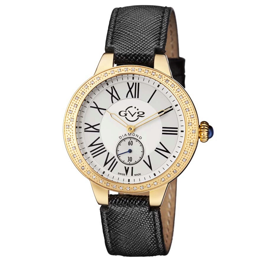 GV2 by Gevril Astor White Dial Diamond Ladies Watch 9107 - GV2 by ...