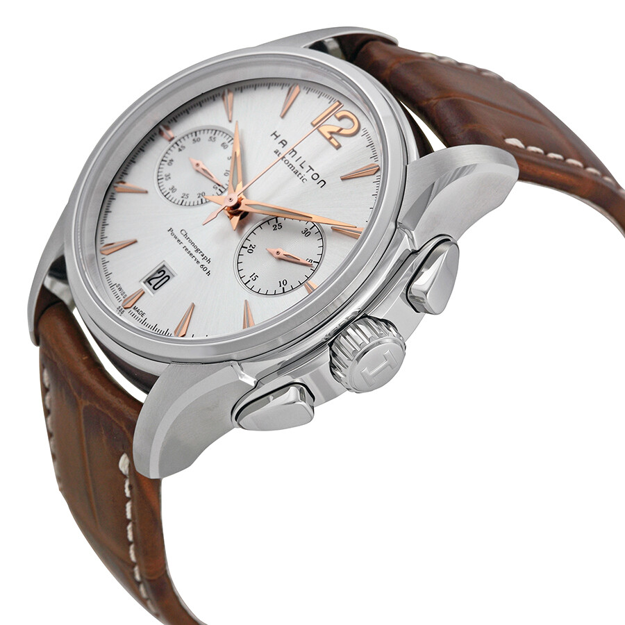 Hamilton Jazzmaster Chronograph Silver Dial Men's Watch H32606555 ...