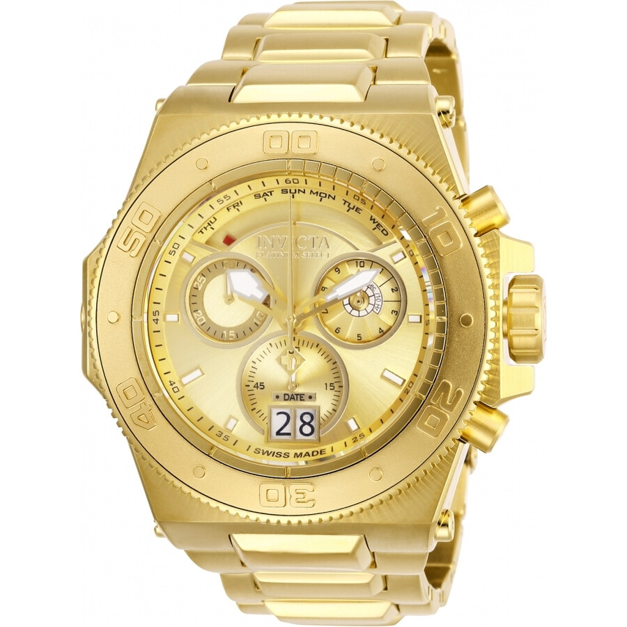 Invicta Akula Chronograph Gold Dial Men's Watch 26052 - Akula - Invicta ...