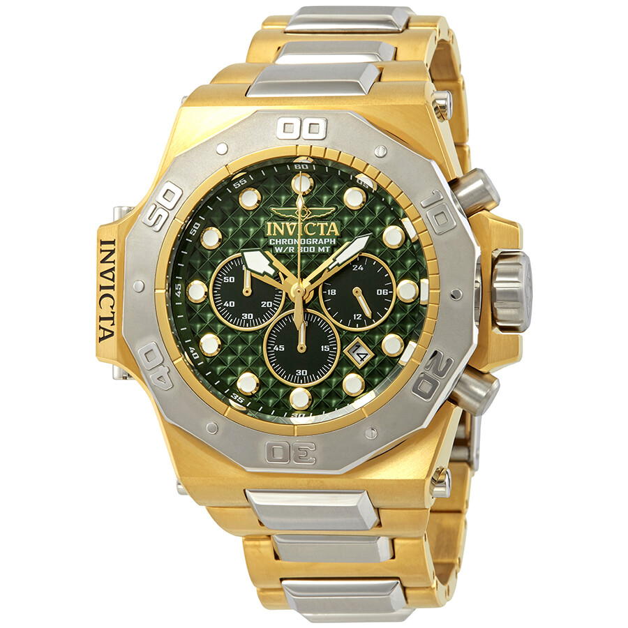 Invicta Akula Chronograph Green Dial Men's Watch 26044 - Akula ...