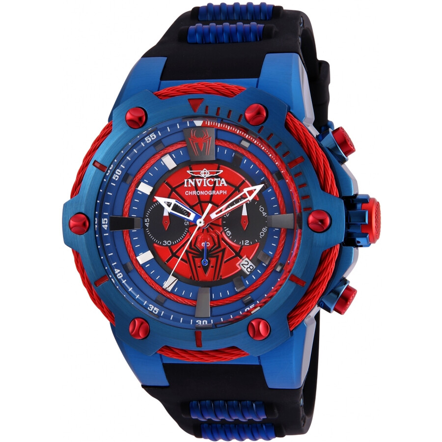 Invicta Marvel Chronograph Blue Dial Men's Watch 25688 - Marvel ...