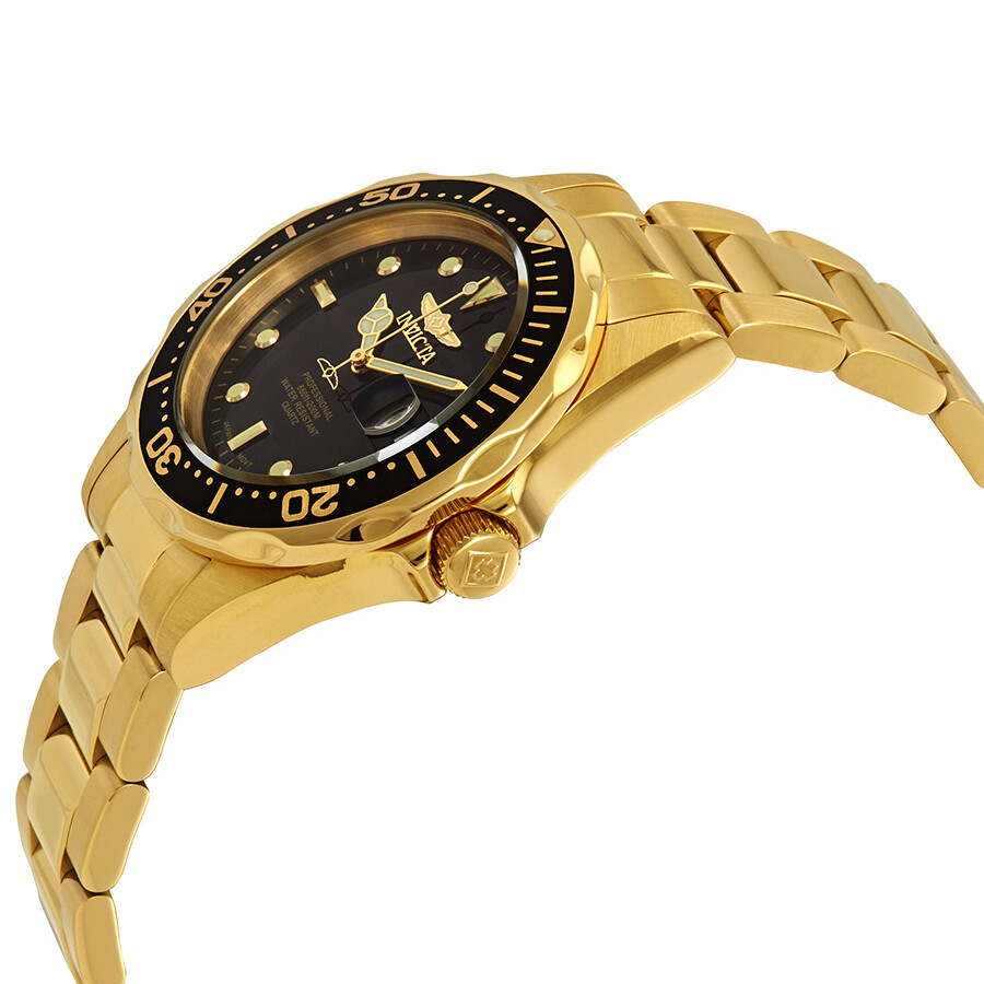Invicta Pro Diver Black Dial Yellow Gold-plated Men's Watch 8936 - Pro ...