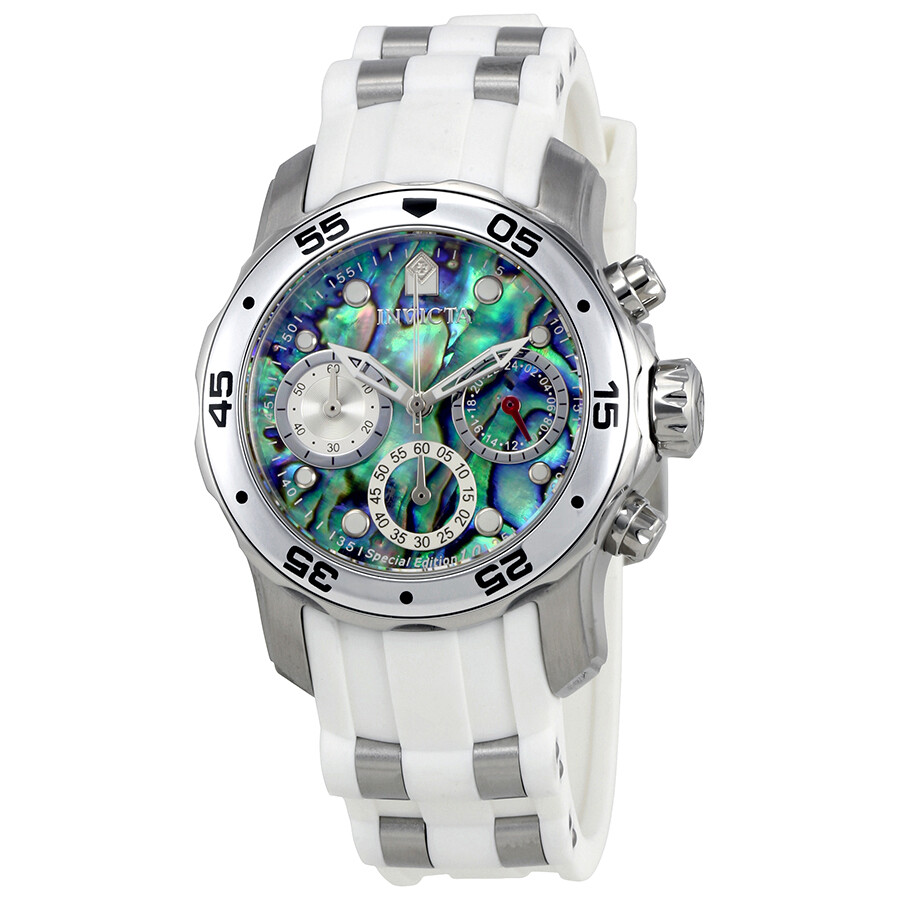 Invicta Pro Diver Chronograph Blue Abalone Dial Men's Watch 24829 - Pro ...