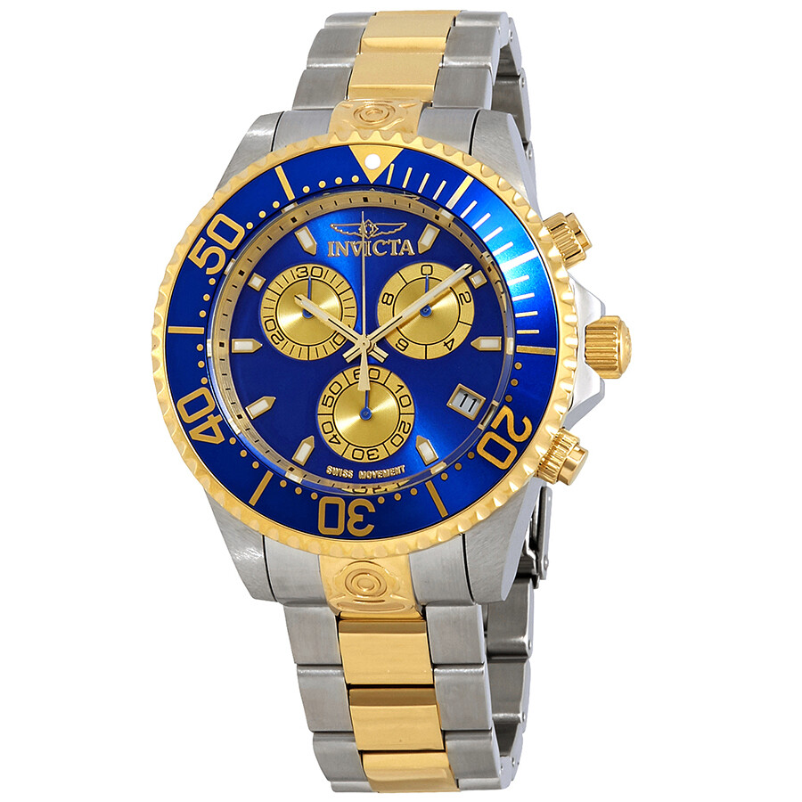 Invicta Pro Diver Chronograph Blue Dial Men's Watch 26851 - Pro Diver ...