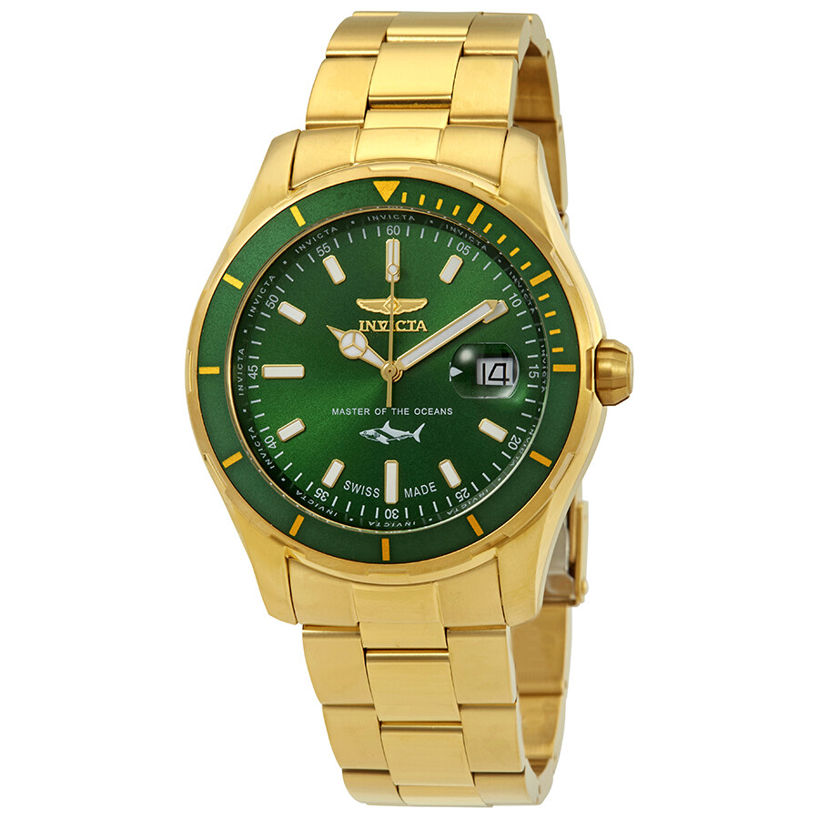 Invicta Pro Diver Green Dial Men's Watch 25812 - Pro Diver Master of ...