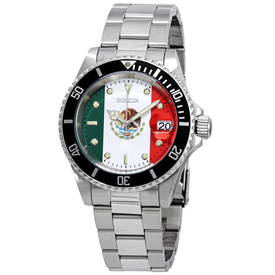 Invicta Pro Diver Limited World Soccer Mexico Edition Automatic Men's ...