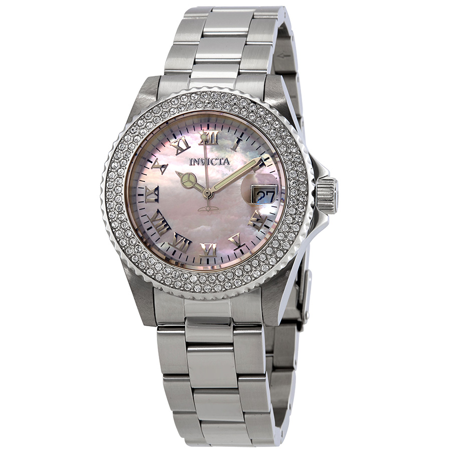 Invicta Sea Base Pink Mother of Pearl Dial Ladies Watch 20363 - Sea ...