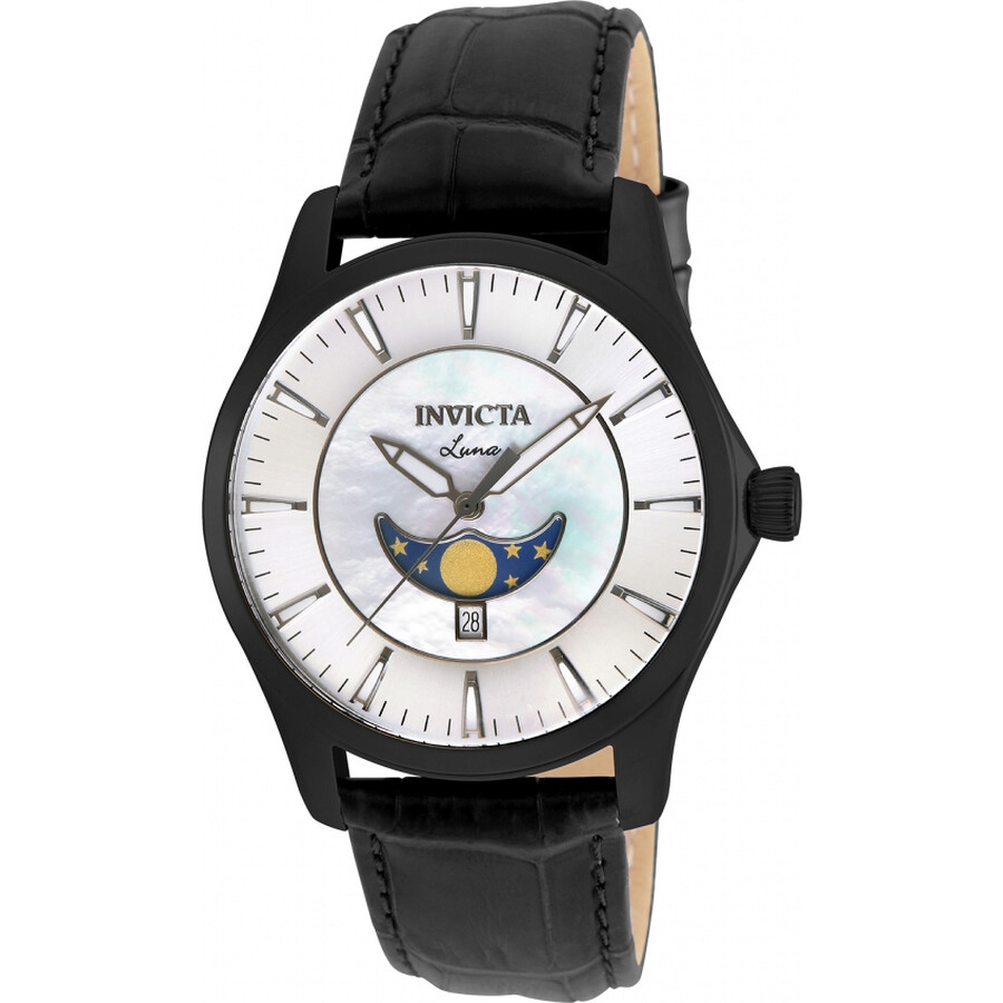 Invicta Vintage Moonphase White Dial Men's Watch 23131 - Vintage ...