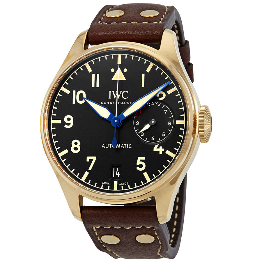 IWC Big Pilots Automatic Black Dial Men's Limited Edition Watch IW5010 ...