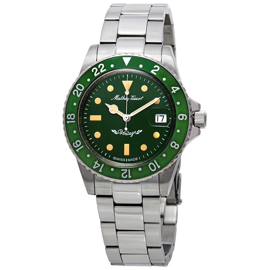 Mathey-Tissot Rolly Vintage Automatic Green Dial Men's Watch H900ATV ...
