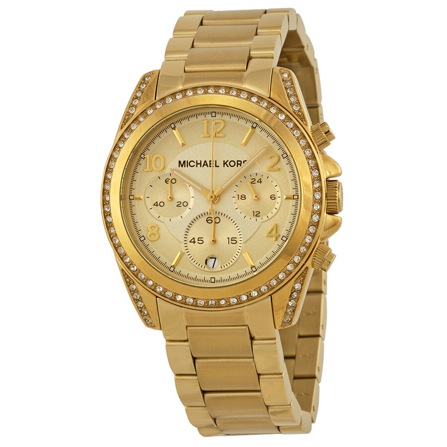 Michael Kors Golden Blair Glitz Watch MK5166 - Blair - Michael Kors ...
