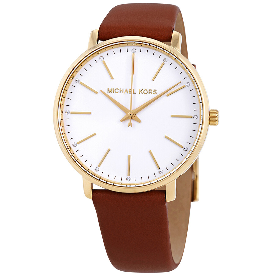Michael Kors Pyper Crystal White Sunray Dial Ladies Watch MK2740 ...