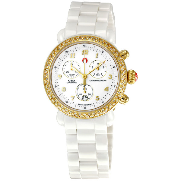 Michele CSX White Ceramic Diamond Ladies Watch MWW03N000002 - CSX ...