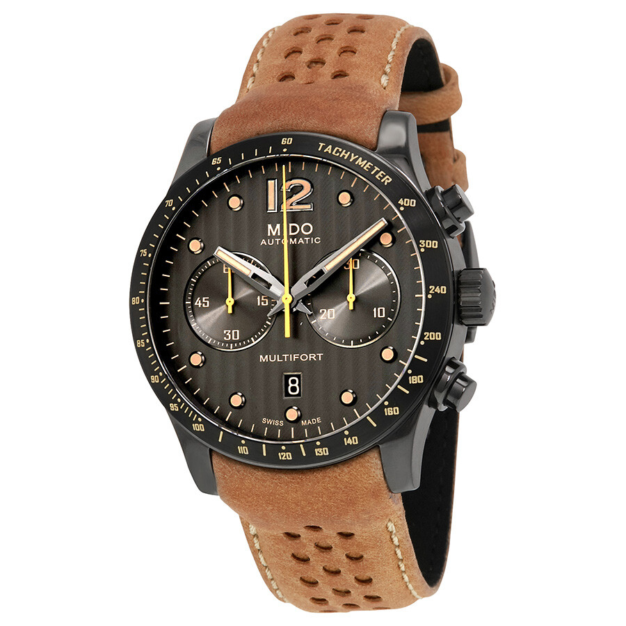 Mido Multifort Anthracite Dial Automatic Men's Chronograph Watch M025 ...