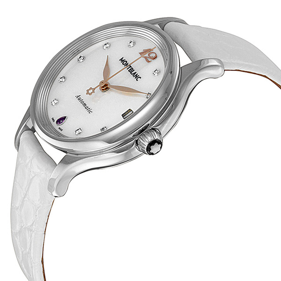 MontBlanc Princesse Grace de Monaco White Mother of Pearl Diamonds Dial ...