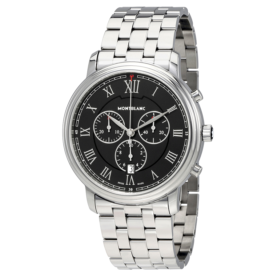 Montblanc Tradition Black Dial Men's Chronograph Watch 117048 ...