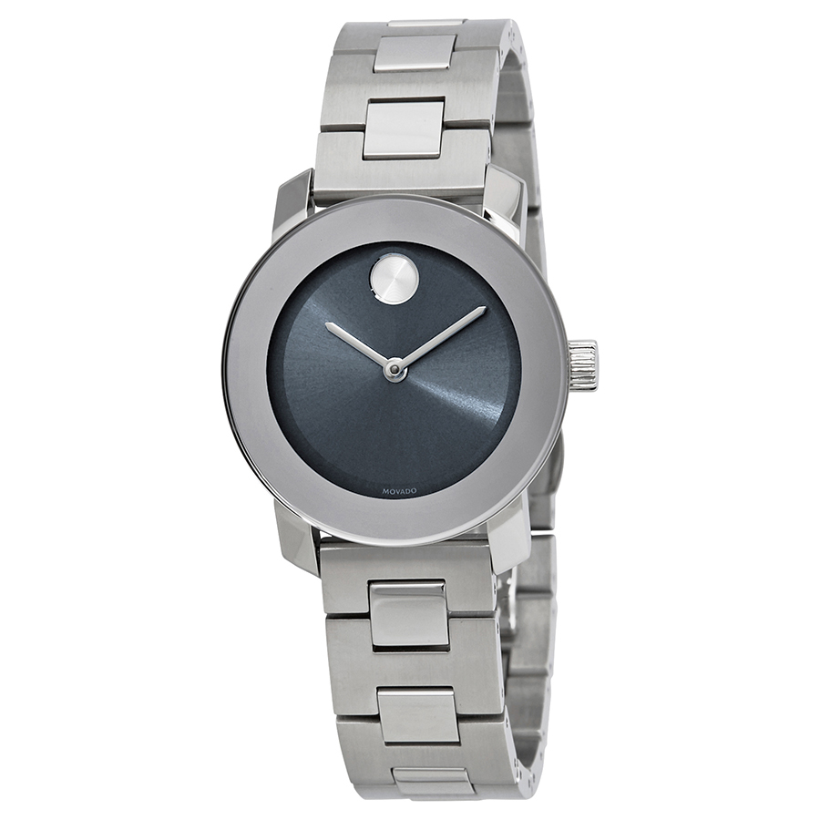 Movado Bold Blue Steel Dial Ladies Watch 3600436 - Bold - Movado ...