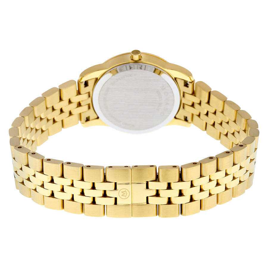 Movado Museum Classic White Mother Of Pearl Set with Diamonds Dial ...