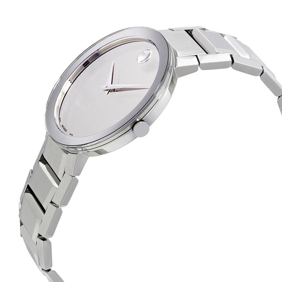 Movado Sapphire Silver Mirror Dial Men's Watch 0607178 - Sapphire ...