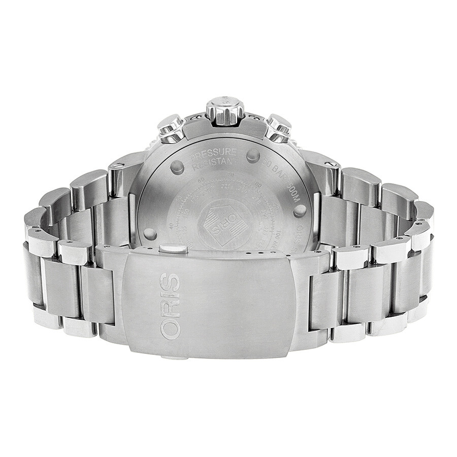 Oris Aquis Chronograph Grey Dial Titanium Men's Watch 01 674 7655 7253 ...