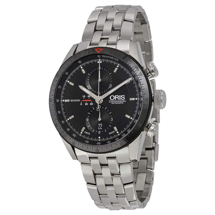 Oris Artix GT Chronograph Black Dial Stainless Steel Men's Watch 674 ...