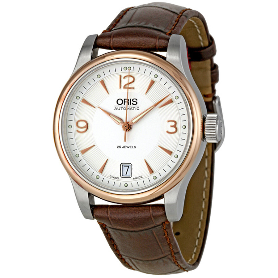 Oris Classic Date Automatic Silver Dial Men's Watch 733-7578-4361LS ...