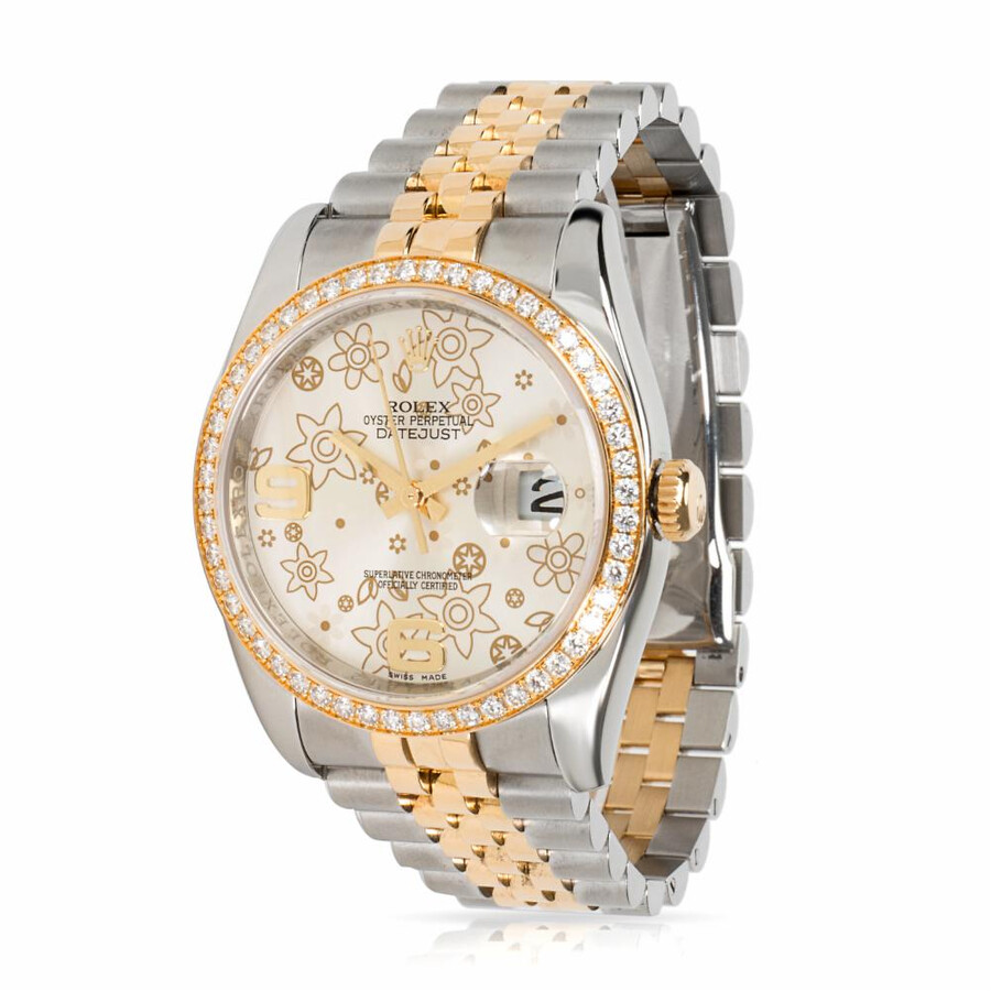 Pre-owned Rolex Datejust Automatic Chronometer Diamond Ladies Watch ...