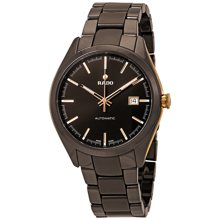Rado HyperChrome XL Brown Dial Automatic Men's Ceramic Watch R32176302 ...