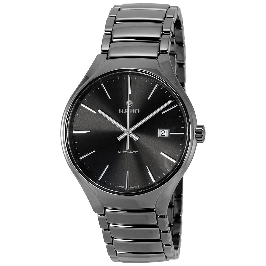 Rado True Automatic Gray Dial Plasma High-Tech Ceramic Men's Watch ...