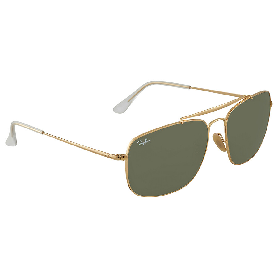 Ray Ban Colonel Green Classic G-15 Rectangular Sunglasses RB3560 001 61 ...