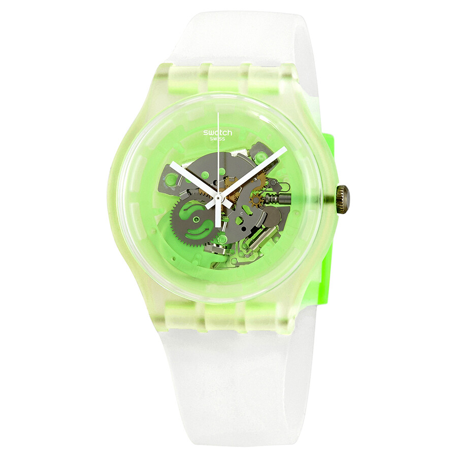 Swatch Greenmazing Green Skeleton Dial Watch SUOK131 - Originals ...