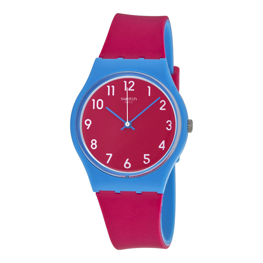 Swatch Lampone Red Dial Red Silicone Ladies Watch GS145 - Originals ...