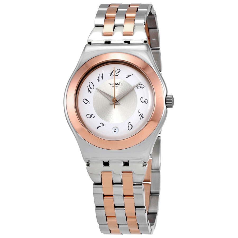 Swatch Midimix Silver Dial Ladies Watch YLS454G - Irony - Swatch ...